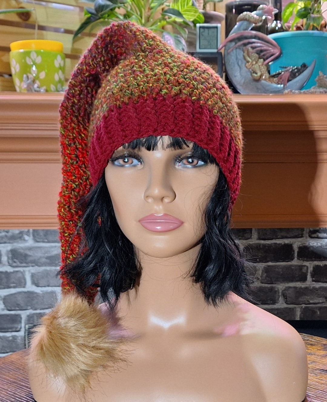 Stocking Hat, Cosplay, Fairy Hat, Elf Hat, Slouchy Hat - Etsy