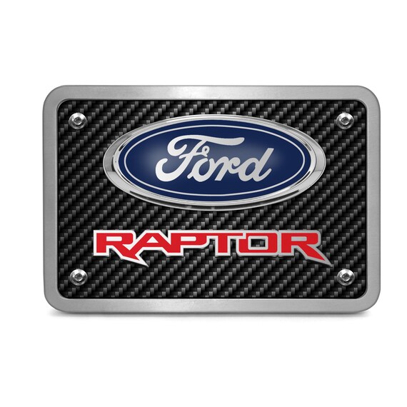 Ford Raptor in Red 3D Logo Carbon Fiber Texture Billet | Etsy