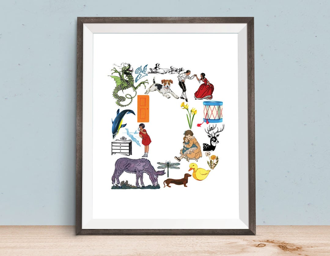 Letter D, ABC Modern Nursery, Alphabet Art, Baby Printable, Gender ...