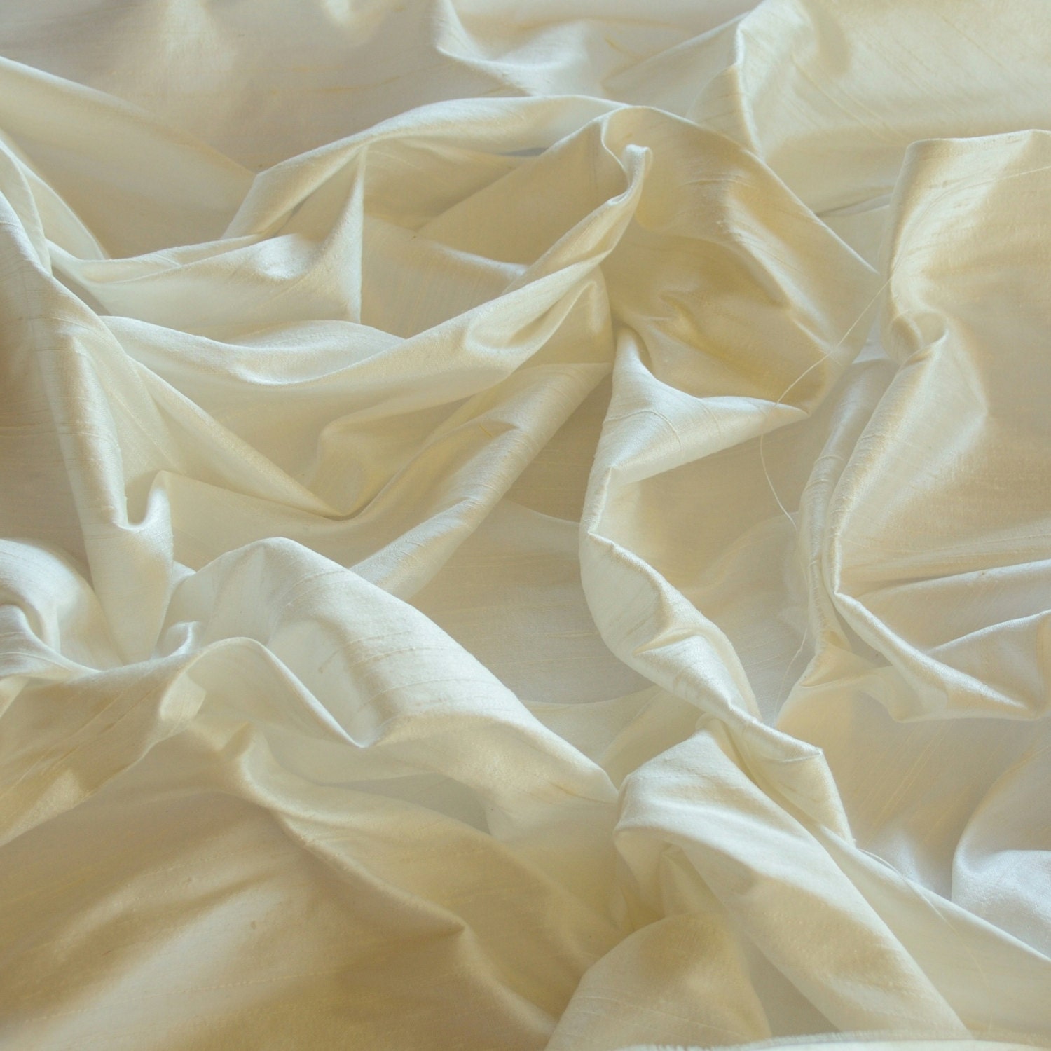 Ivory Dupioni Silk 100% Silk Fabric 44 Wide or - Etsy