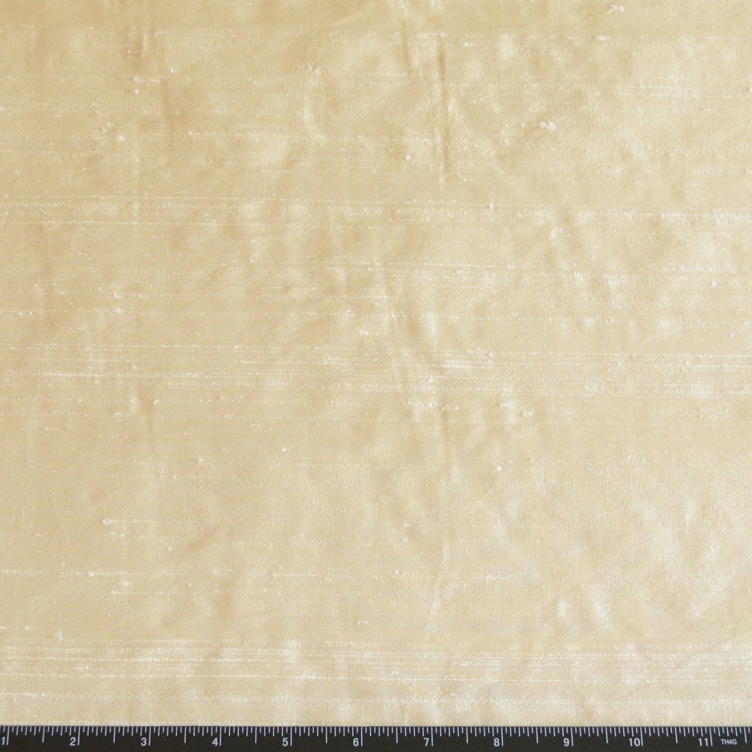 Champagne Dupioni Silk, 100% Silk Fabric, 44" Wide or 54" Wide, by the ...