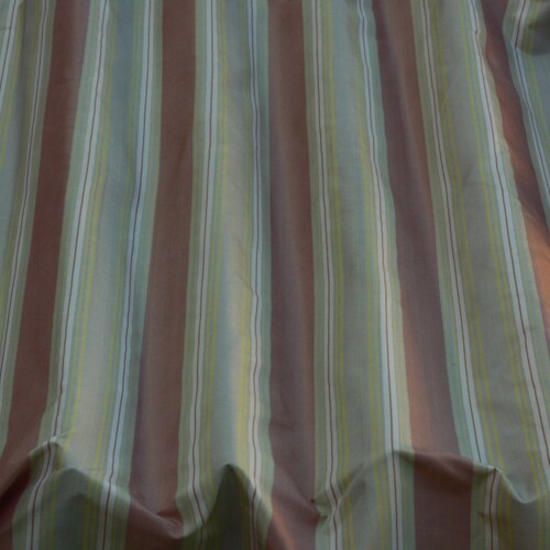 Cream & Pink Vertical Stripes on 100% Silk Taffeta 54 - Etsy