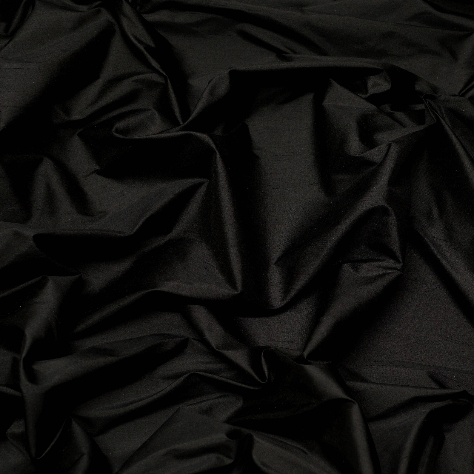 Black Shantung Silk 100% Silk Fabric 54 Wide by the - Etsy