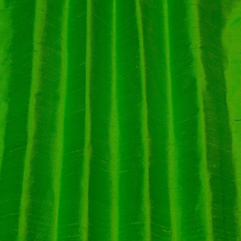 Apple Green Dupioni Silk, 100% Silk Fabric, 44" Wide, by the Yard (S ...