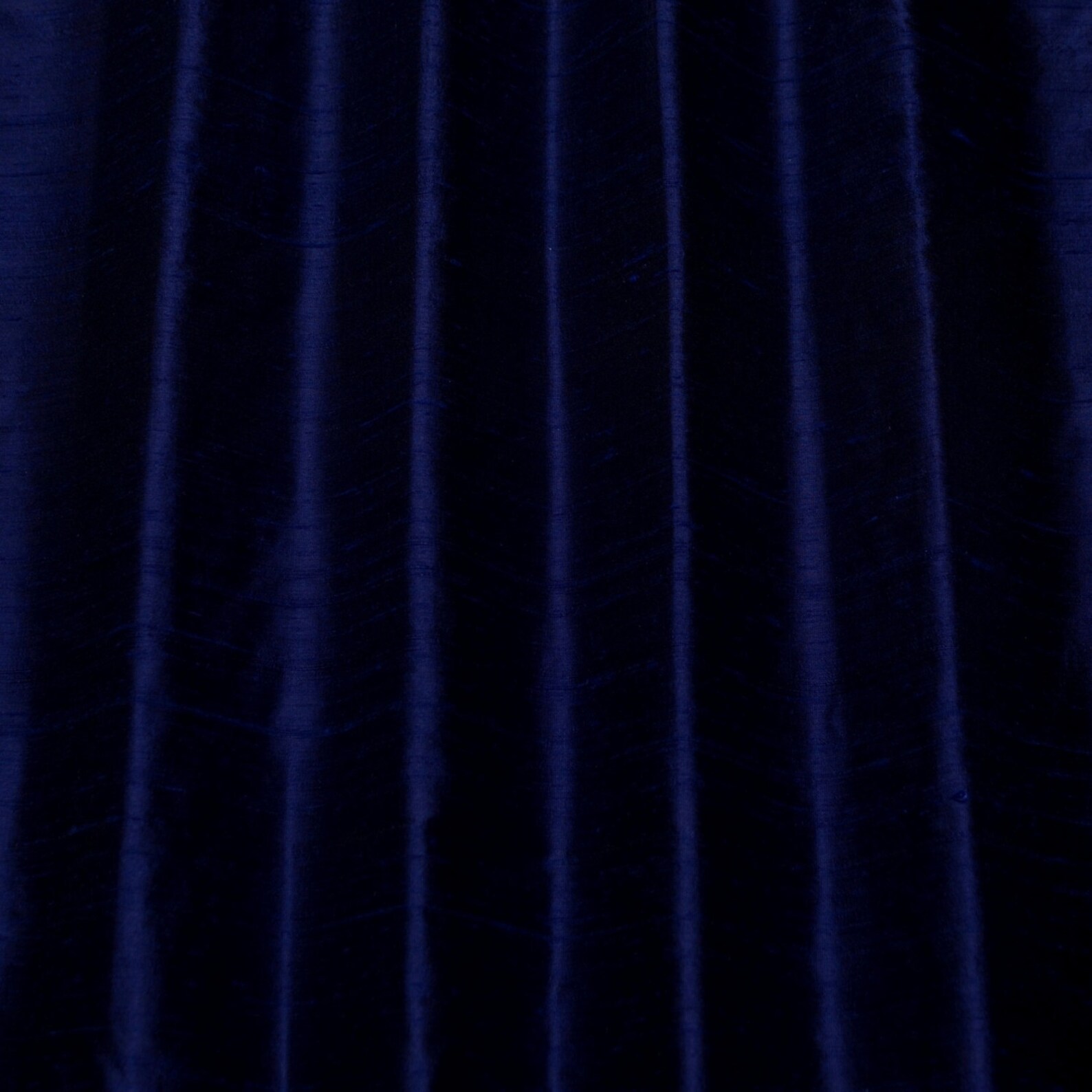 Iridescent Midnight Blue Dupioni Silk, 100% Silk Fabric, 44" Wide by ...