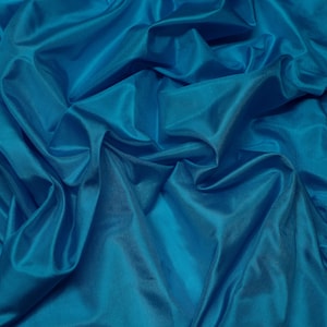Turquoise Blue Tissue Taffeta Silk, 100% Silk Fabric, 44 Wide, by the ...