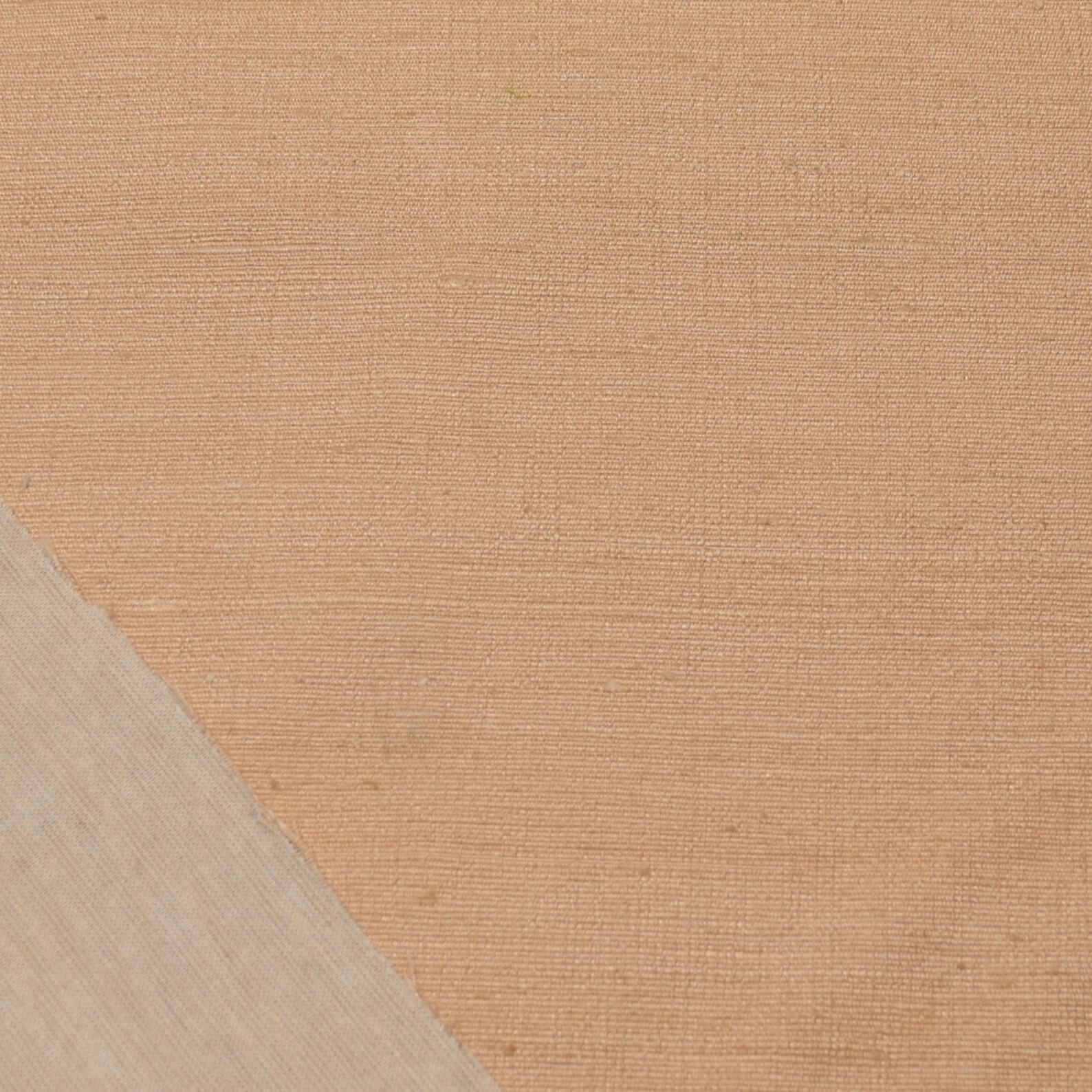 Dusty Peach Tassah Raw Silk With Cotton Backing 100% Silk - Etsy