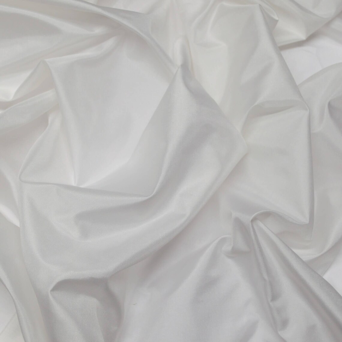 White Tissue Taffeta Silk, 100% Silk Fabric by the Yard, 44" Wide (TS ...