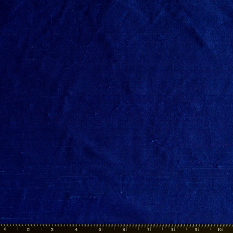 Royal Blue Dupioni, 100% Silk Fabric, 44"/54" Wide, by the Yard (S-114 ...