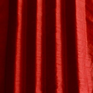 Carmine Red/deep Red Dupioni Silk, 100% Silk Fabric, 44" Wide or 54 ...