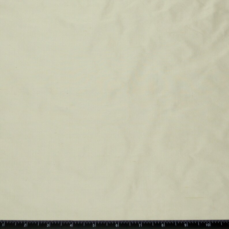Iridescent Cream Shantung Silk, 100% Silk Fabric, 54" Wide, by the Yard ...