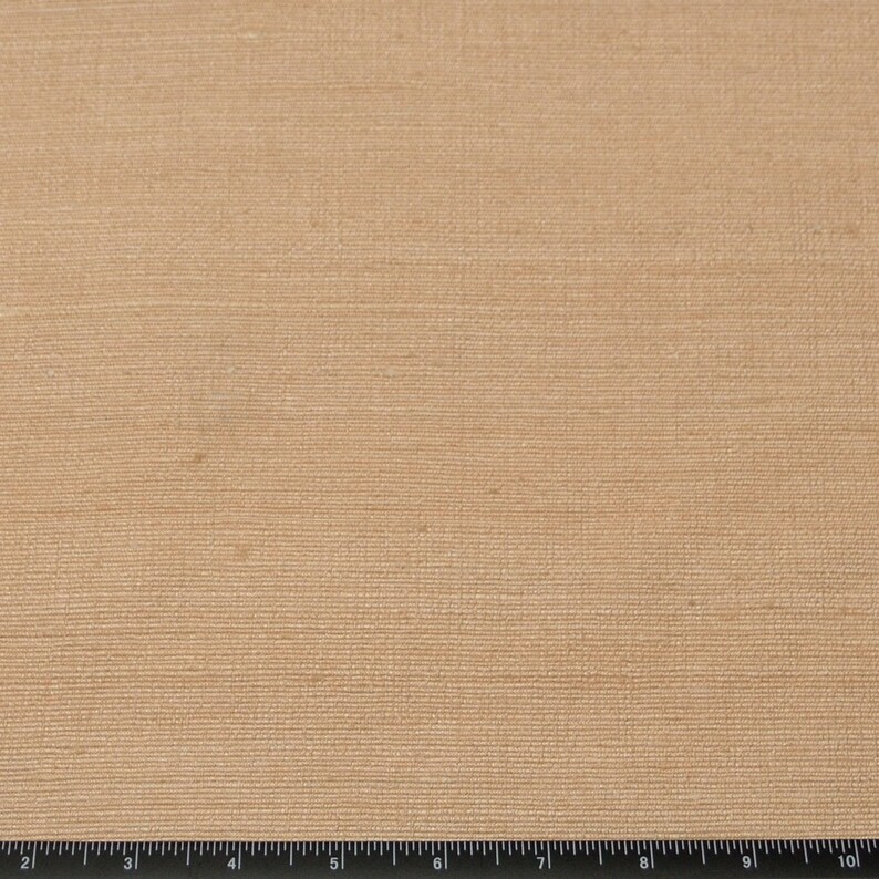 Dusty Peach Tassah Raw Silk With Cotton Backing 100% Silk - Etsy