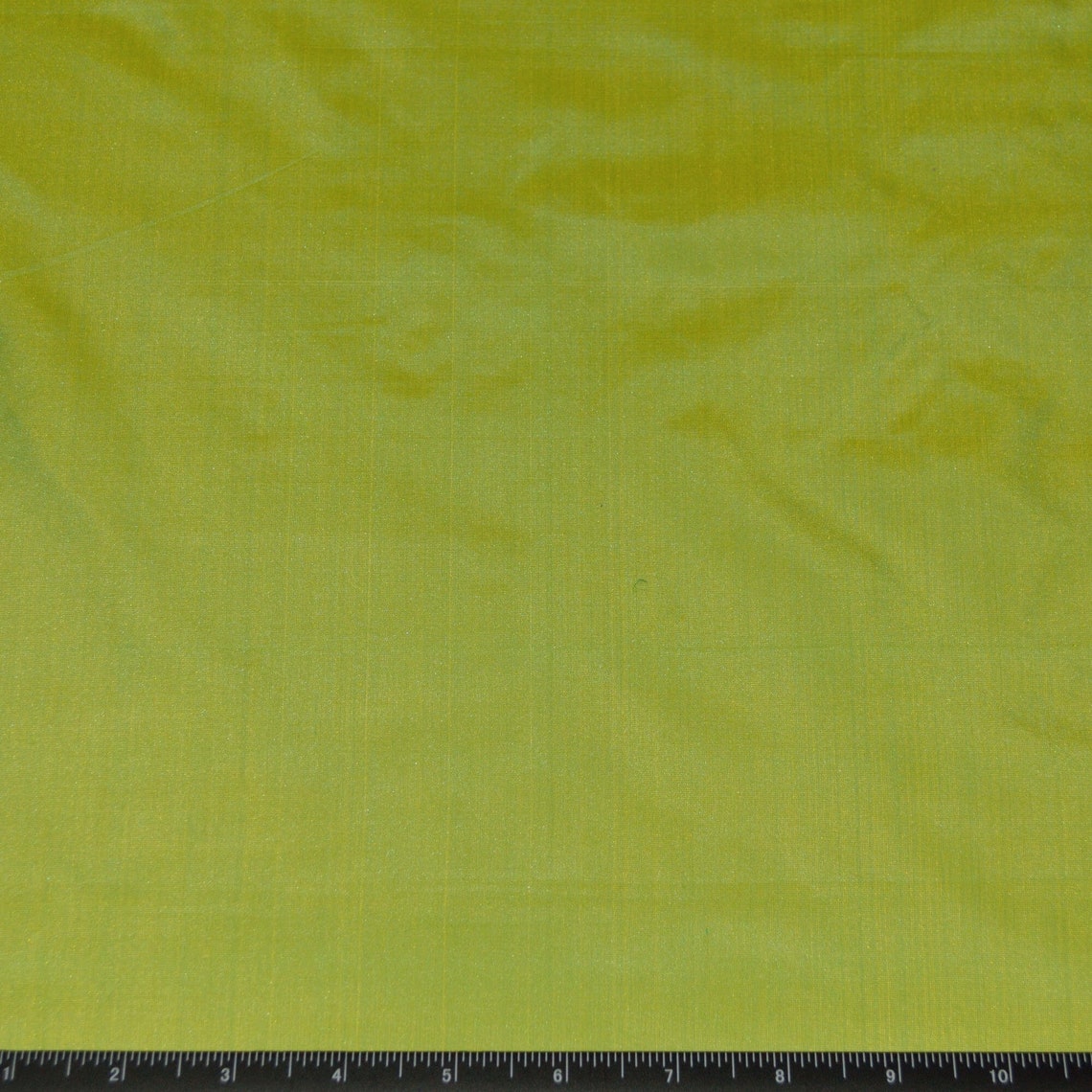 Yellow & Green Tissue Taffeta Silk 100% Silk Fabric by the | Etsy