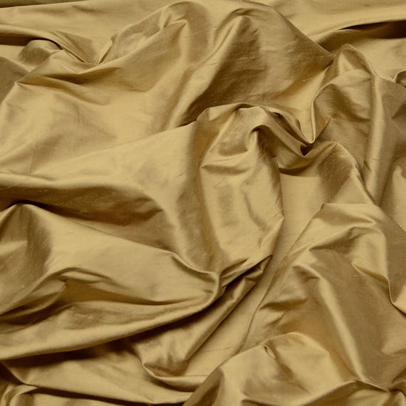 Dark Tan Shantung Silk 100% Silk Fabric 54 Wide by | Etsy