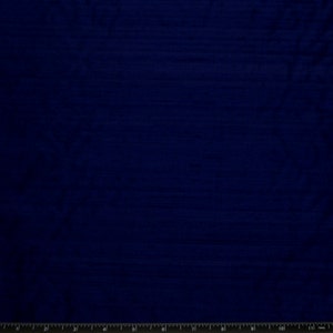 Iridescent Midnight Blue Dupioni Silk, 100% Silk Fabric, 44" Wide by ...