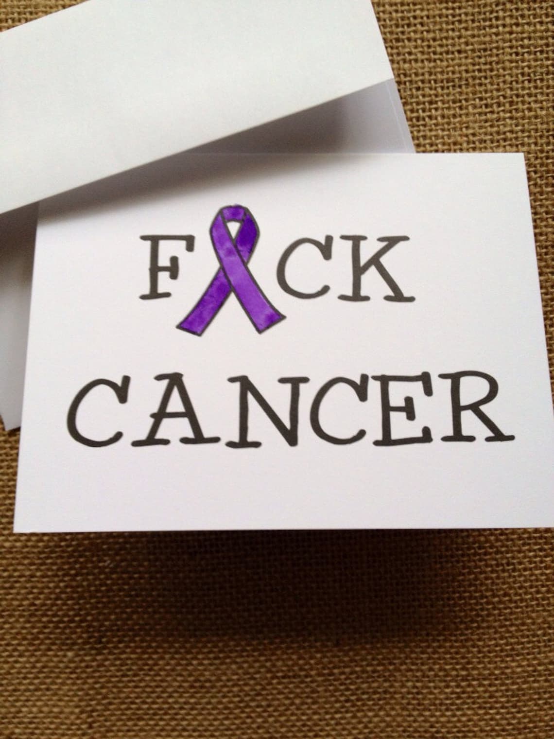 Greeting Card Cancer Get Well F Cancer F Cancer Card Customizable - Etsy