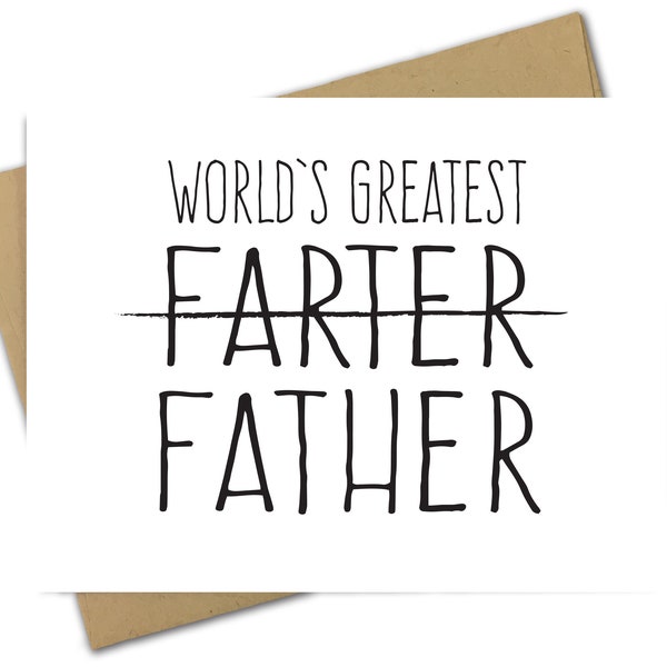 Greatest Farter Card - Etsy