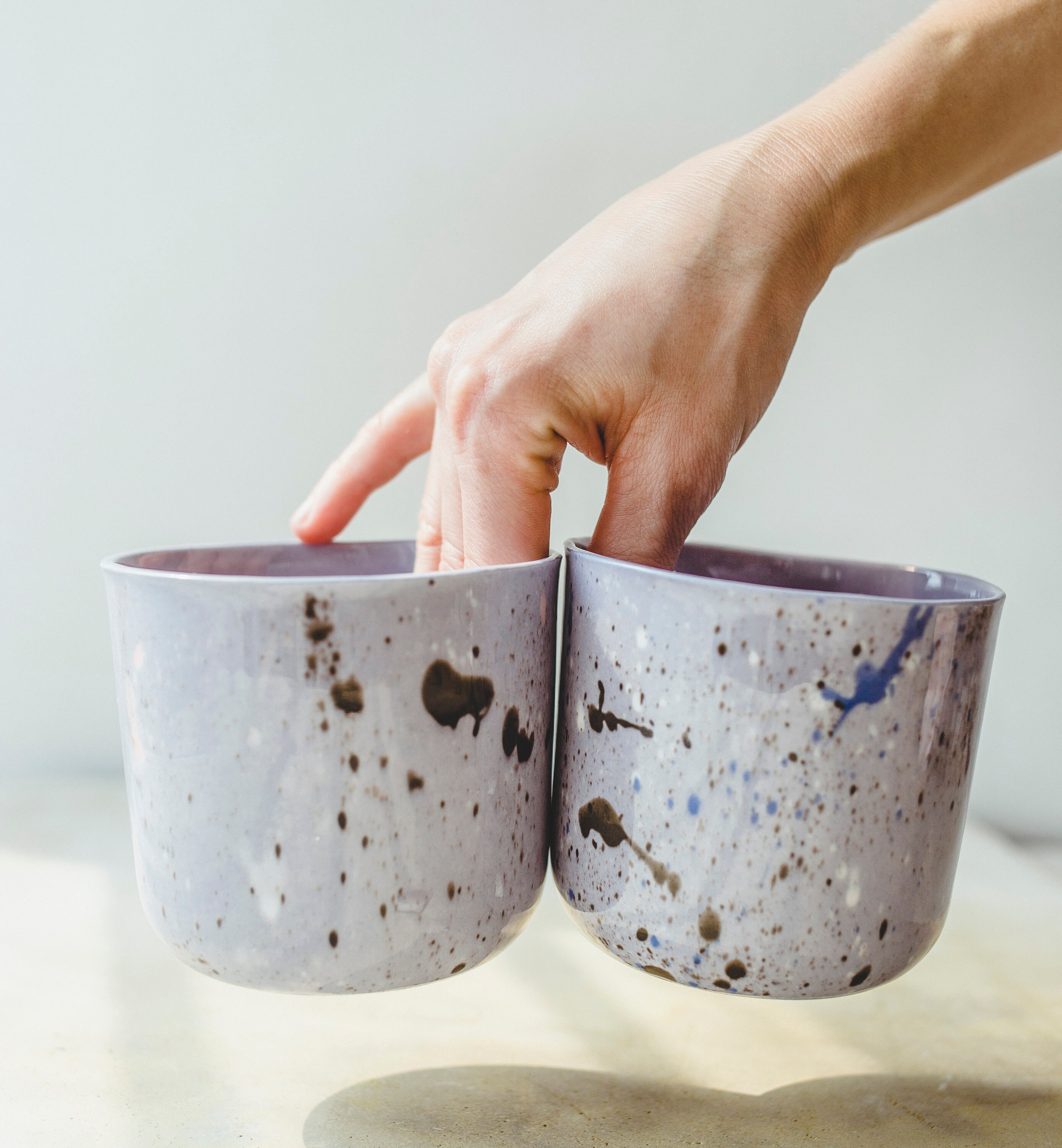 Modern Ceramics Hand Painted Mug Pottery Coffee Mugs Ceramic | Etsy