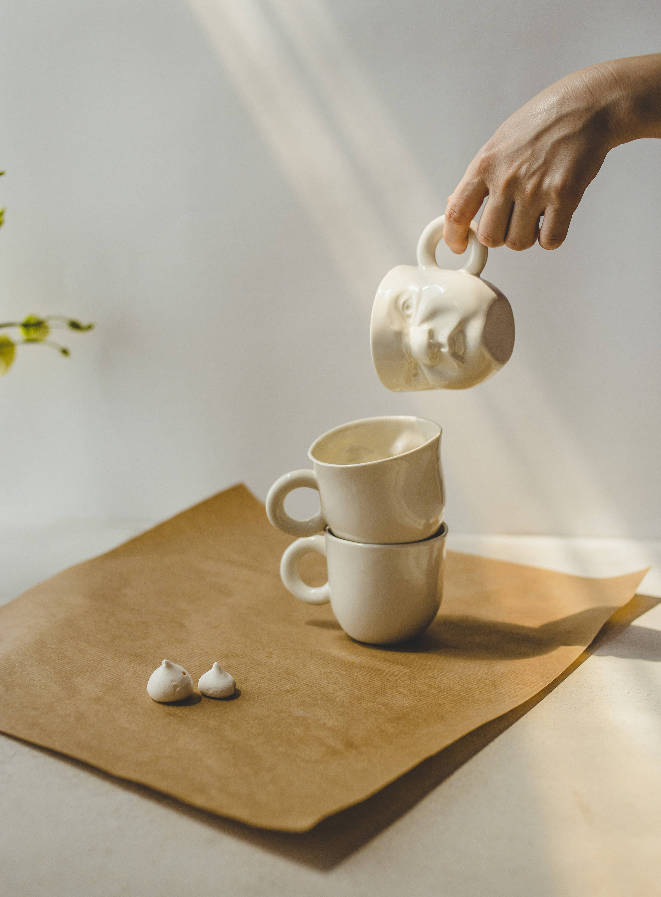 Tea Cup Pottery Mug Creepy Cute Unique Coffee Mugs Tea Party | Etsy