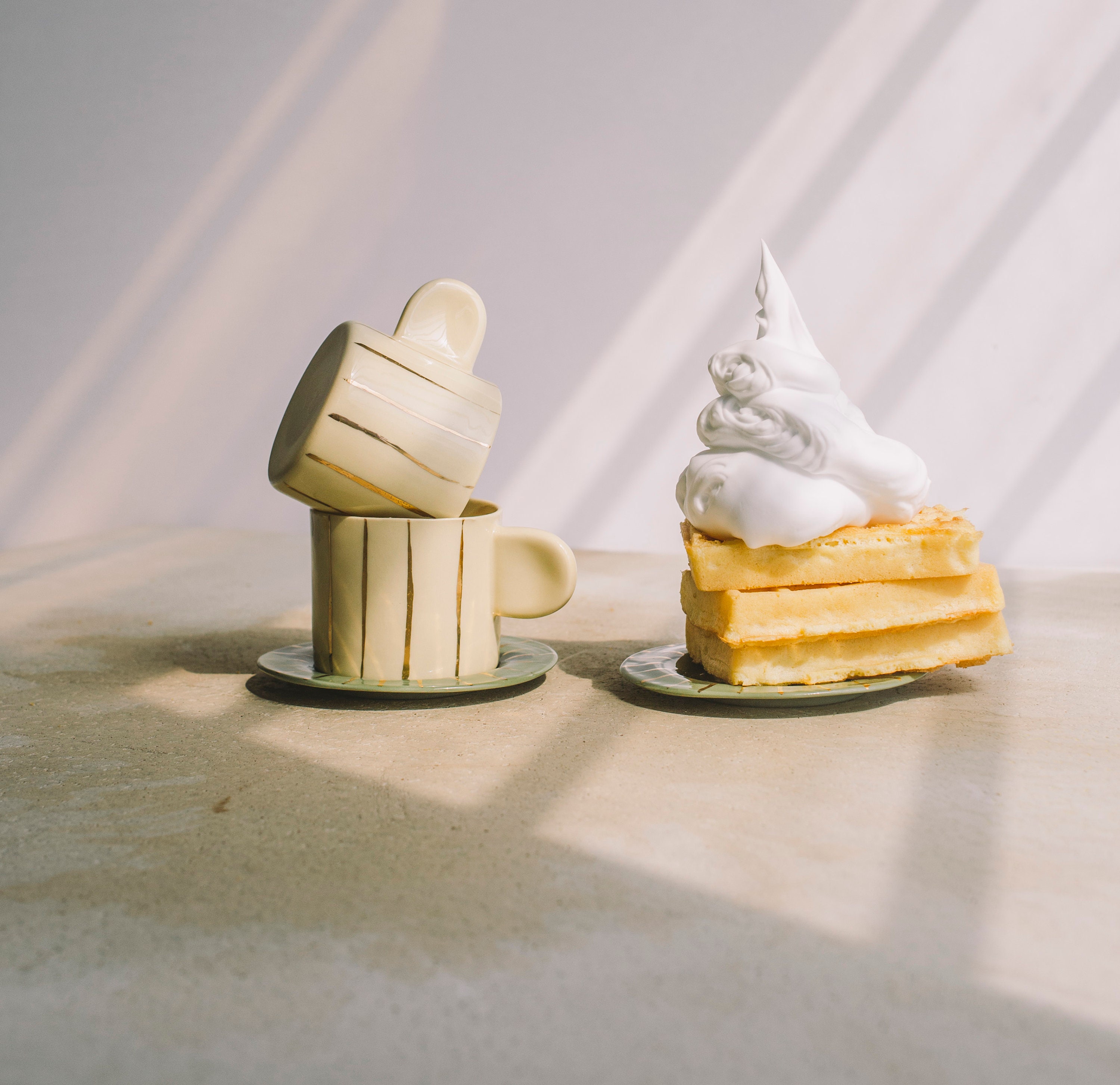 Handmade Pottery Espresso Cup and Saucer Modern Ceramics | Etsy