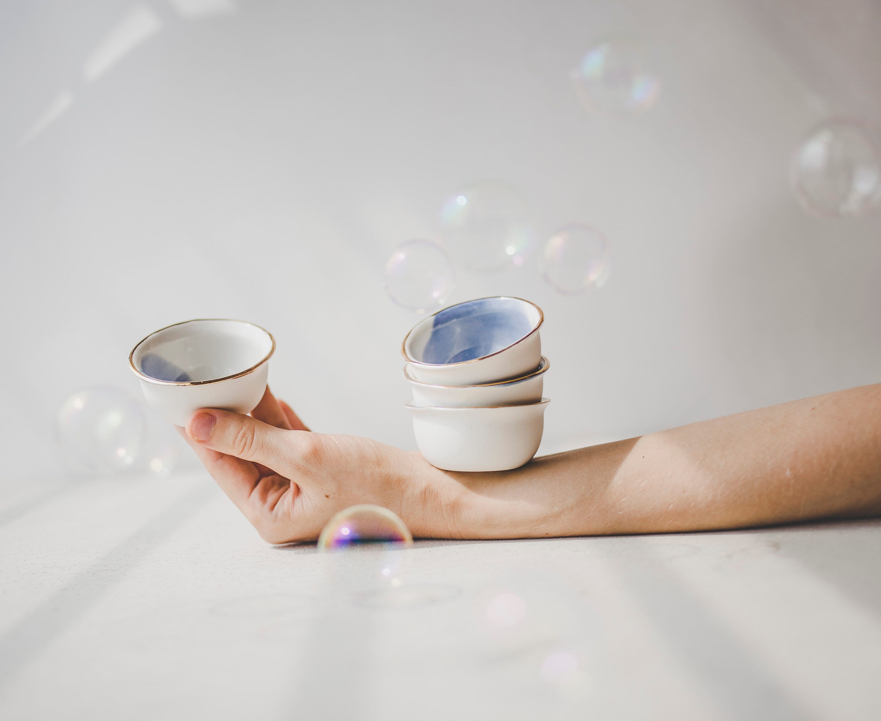 Bathroom Vanity Face Mask Ceramic Bowl Ring Holder Jewelry Dish Spa ...