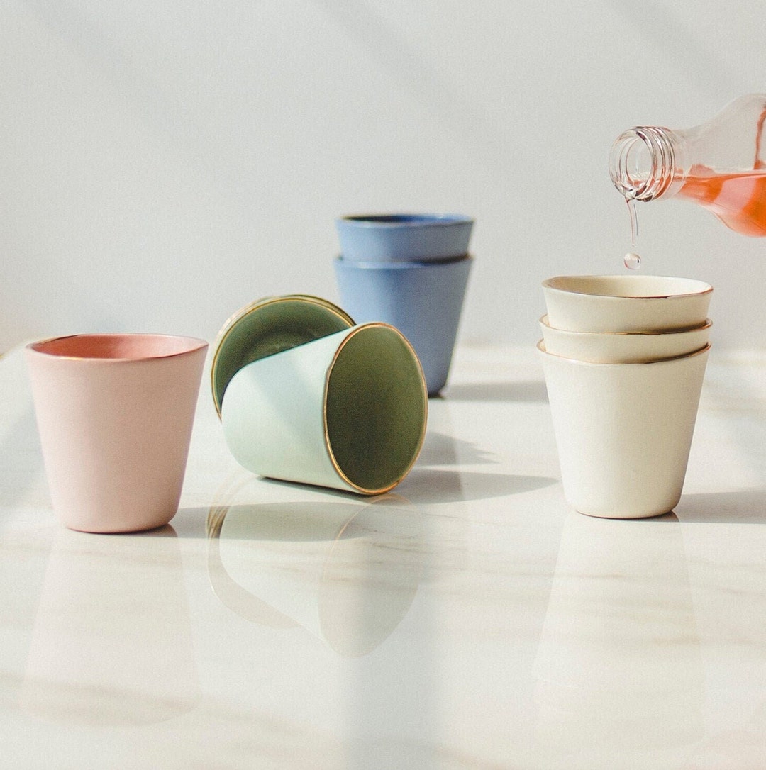 Handmade Ceramic Espresso Cup Set, Turkish Coffee Set, Coffee Lovers ...