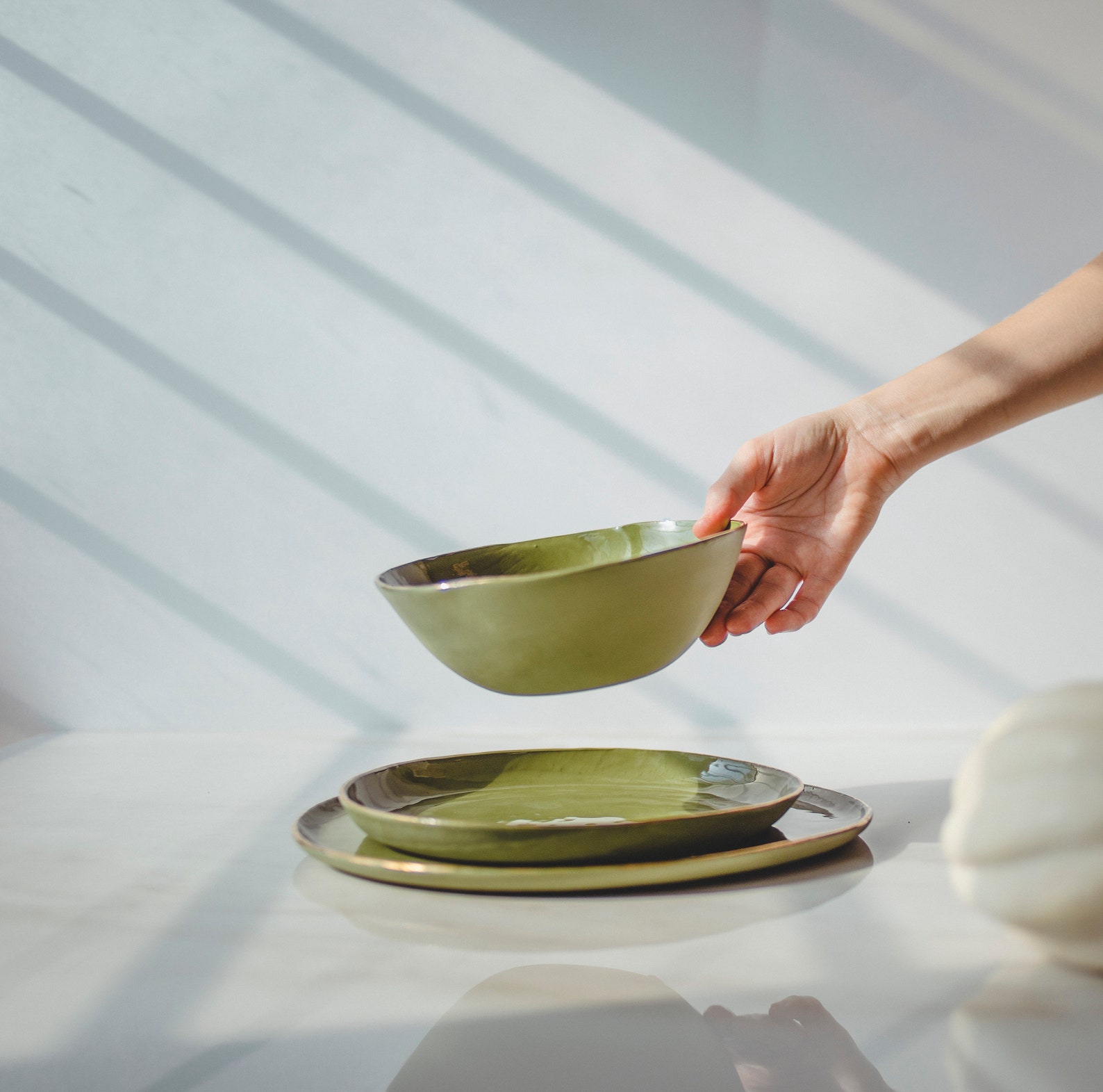 Modern Ceramics Porcelain Dinnerware Pottery Dinnerware Dinner | Etsy