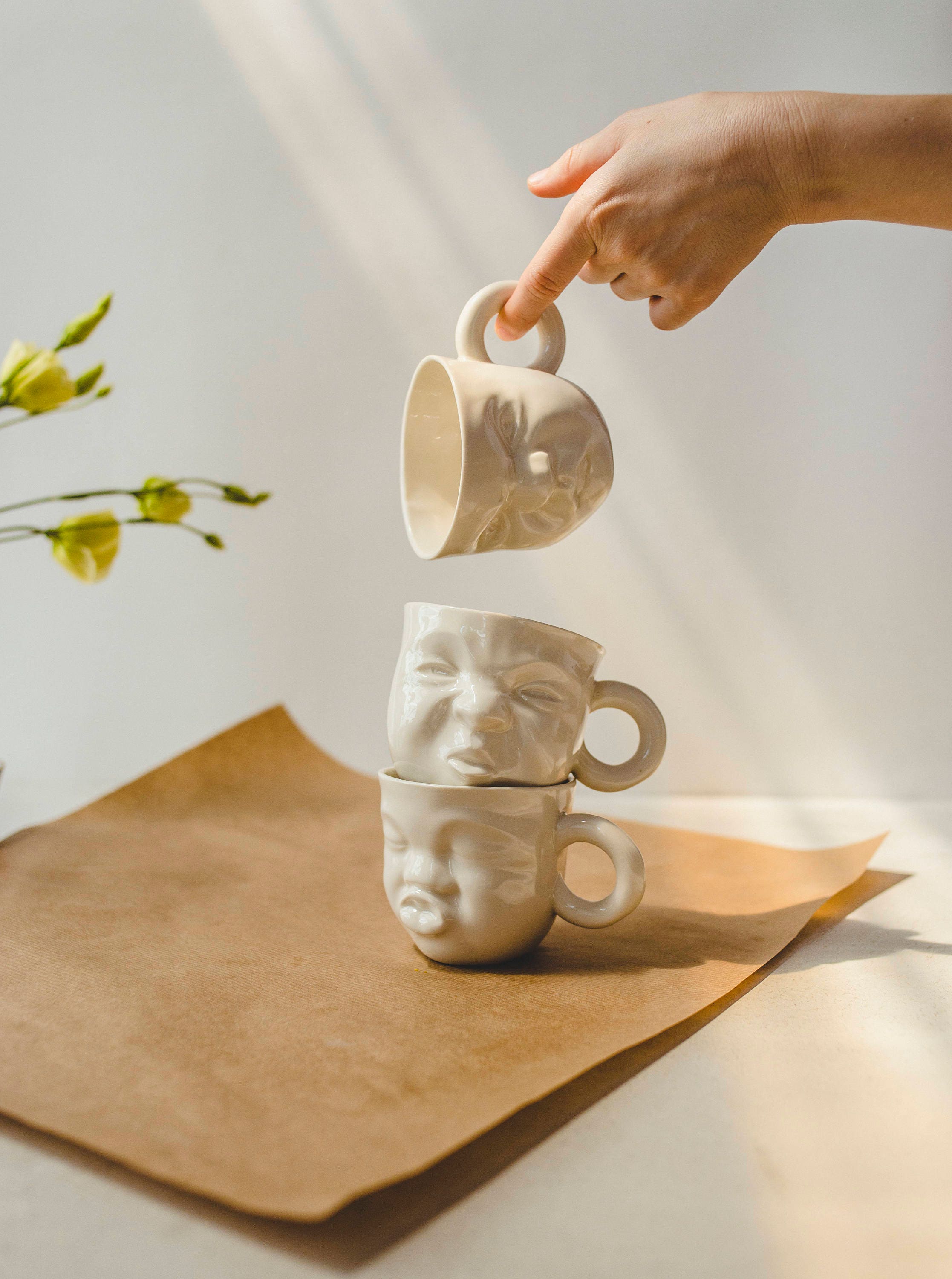 Face Mug Pottery - Etsy