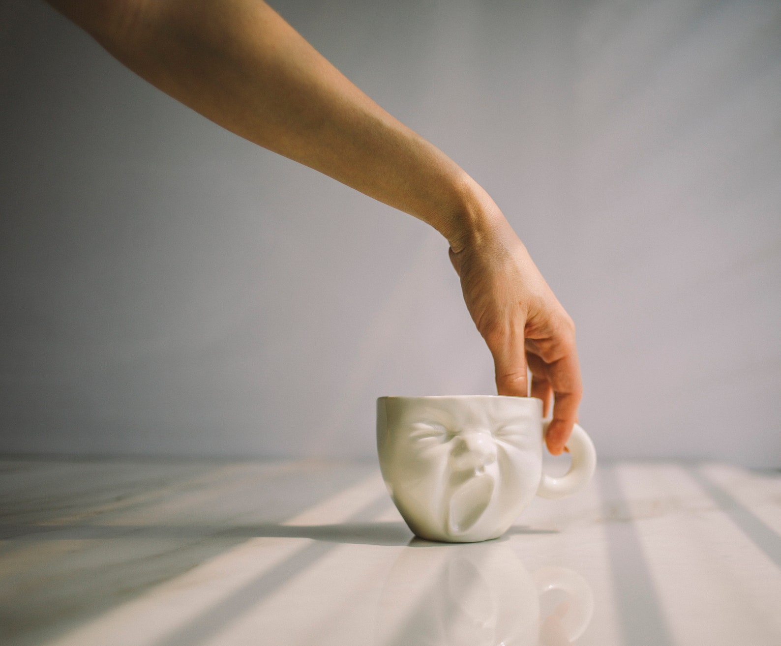 Coffee Mug Pottery Ceramic Mug Handmade Face Mug New Job Gift | Etsy