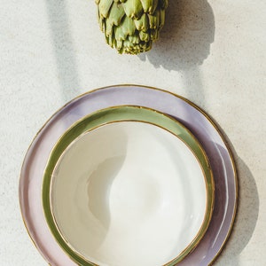 Mix and Match Ceramic Dinnerware Set Handmade Pottery Stoneware Plates ...