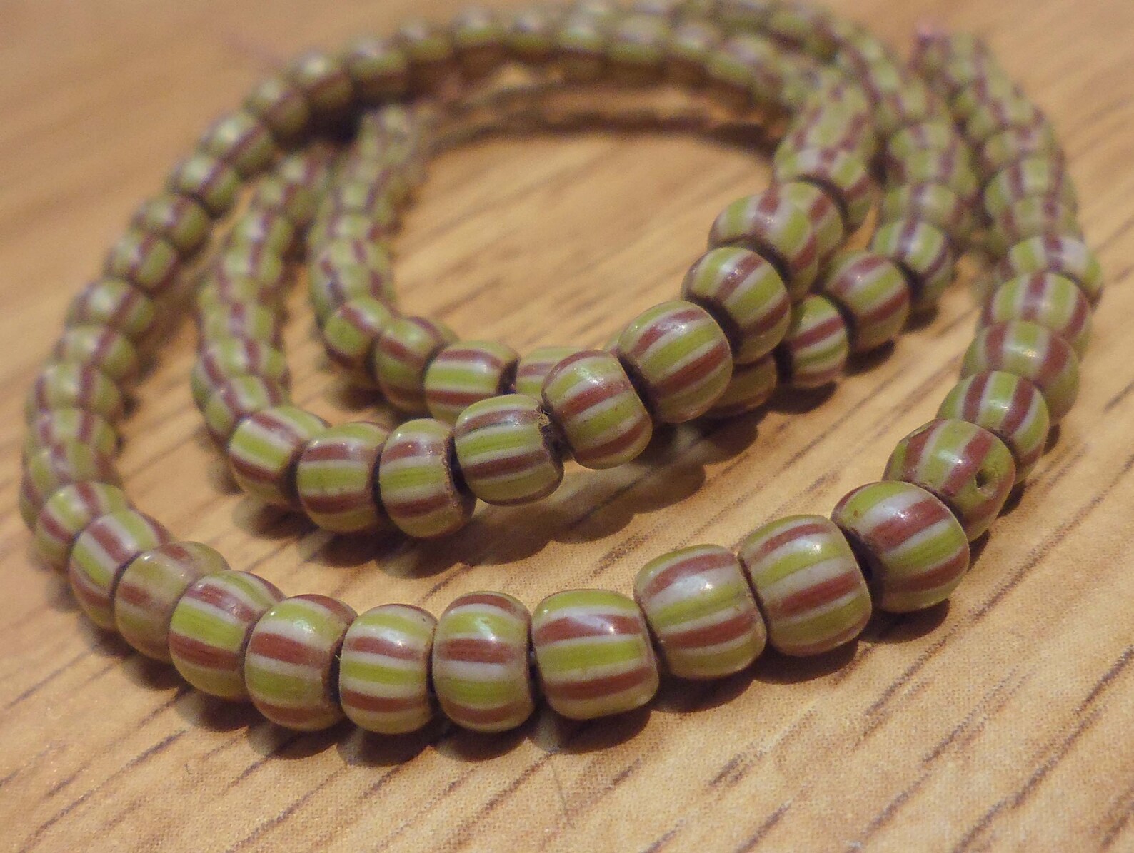 African Trade Venetian Glass Small Chevrons 5 Mm 14 Inches | Etsy