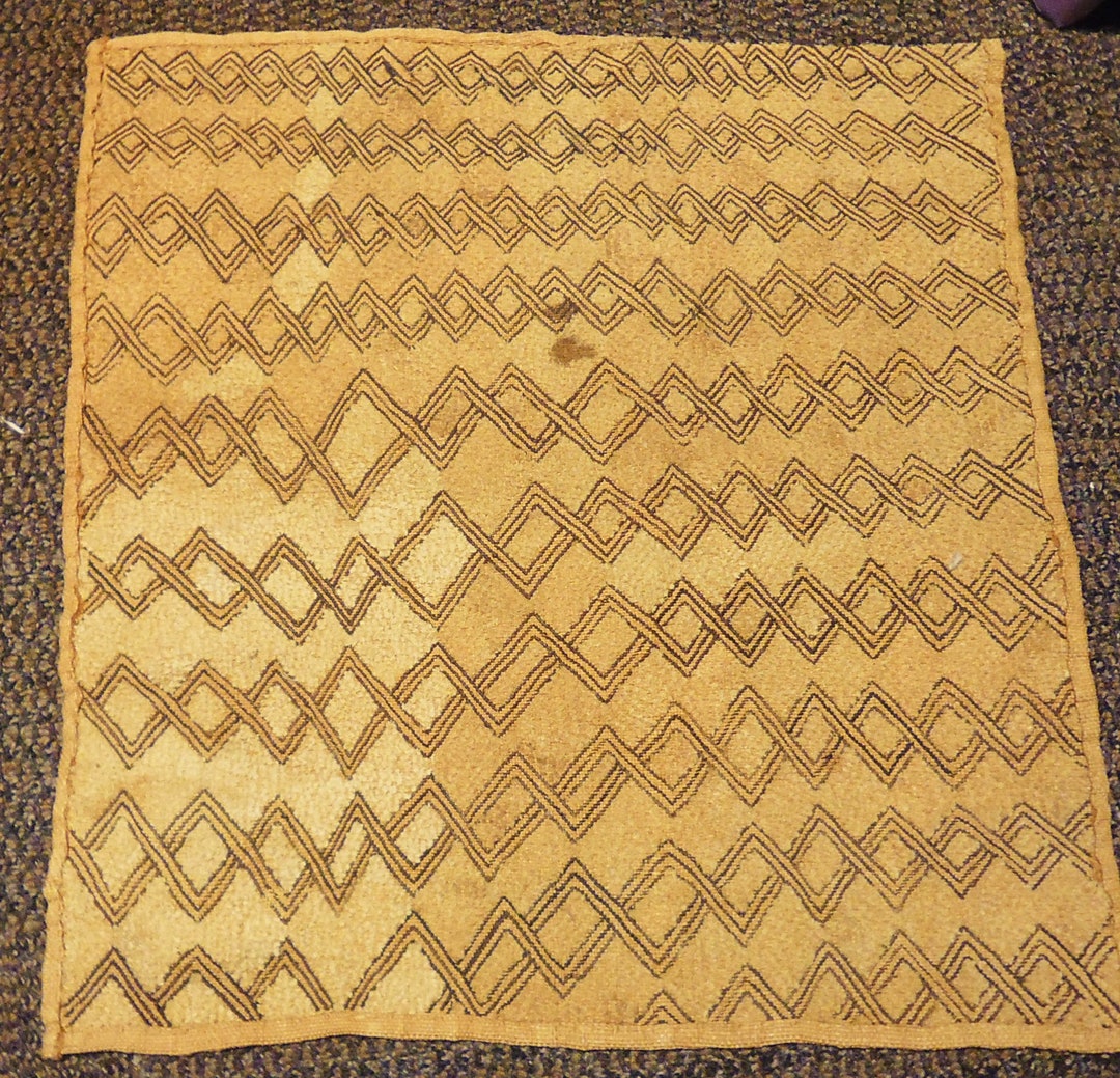 Vintage Kasal Velvet Kuba Cloth From Zaire,17x18 Inches, (HD46) - Etsy