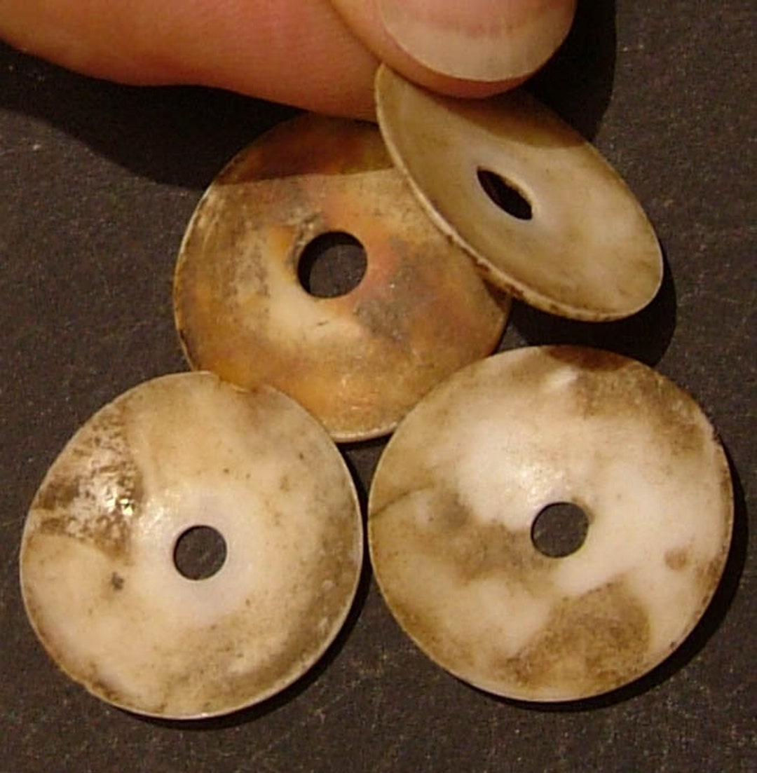 4 Large Shell Disc Beads, 24-25 Mm, 2 Mm Thick. (shell 27 A) - Etsy