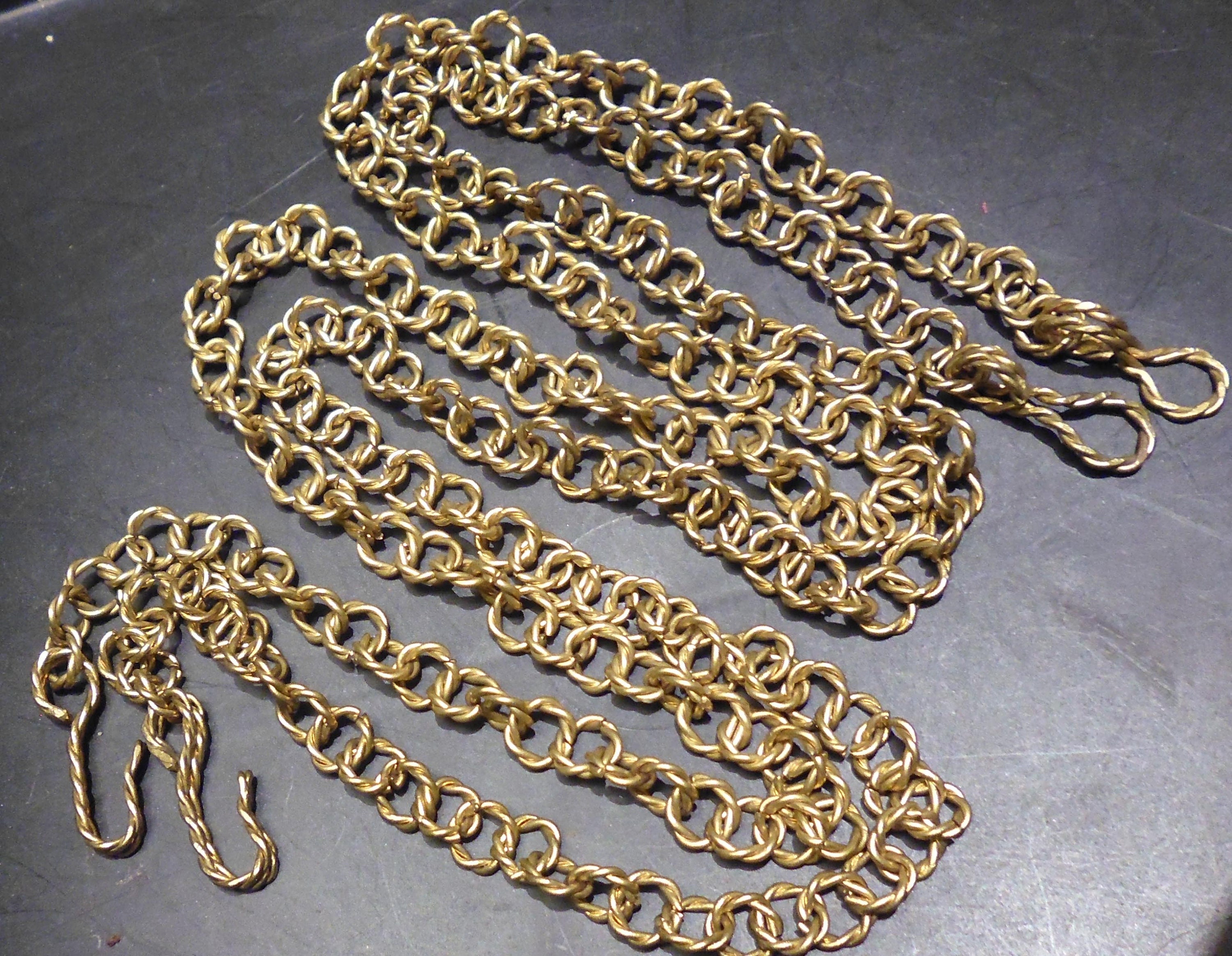 Chain 4 African brass chain 27 inches links are 6 mm | Etsy