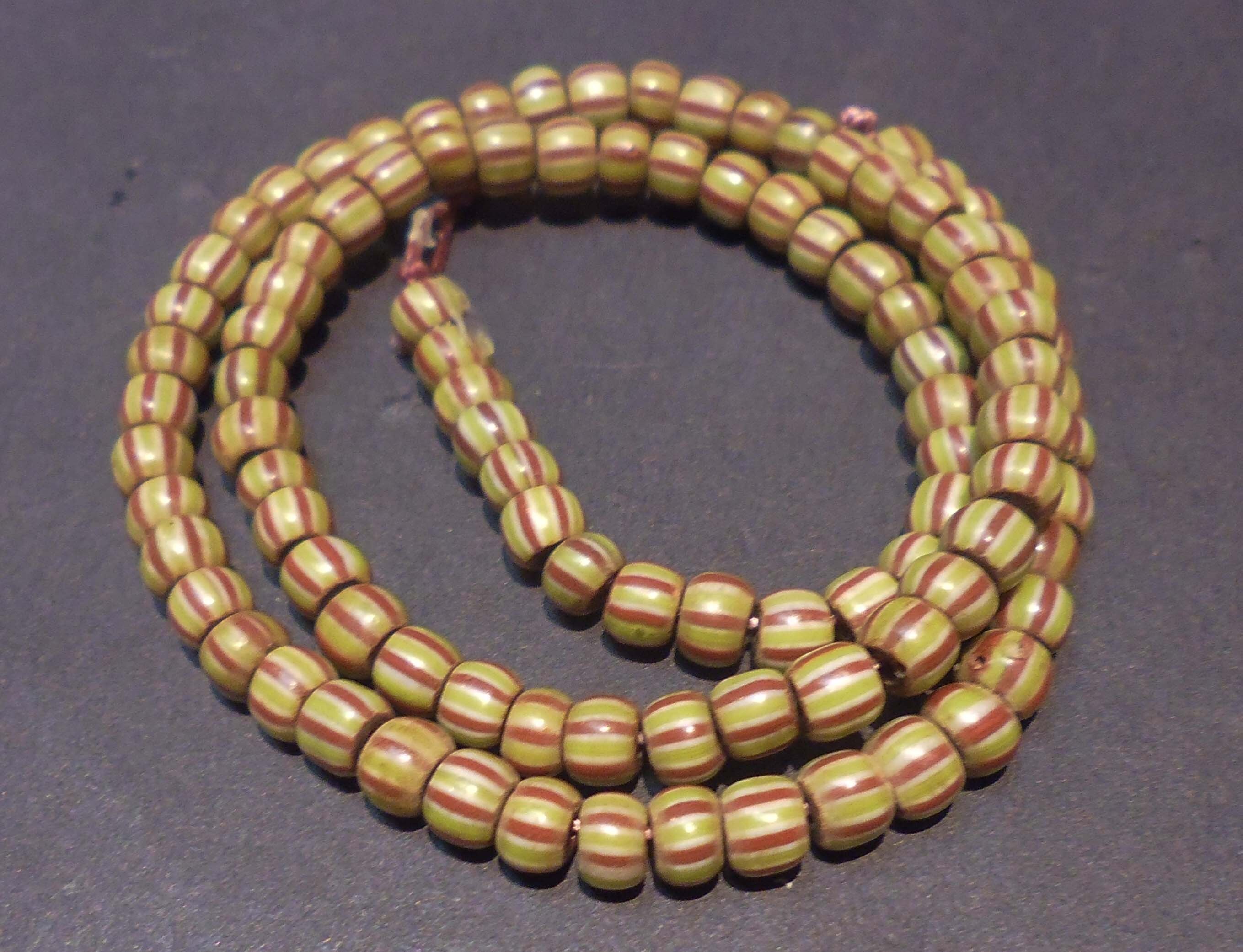 African Trade Venetian Glass Small Chevrons 5 Mm 14 Inches - Etsy