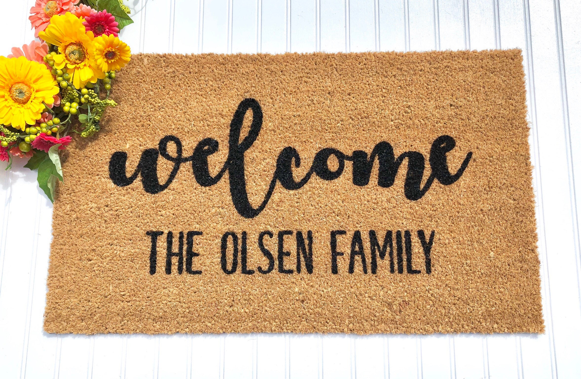 Personalized Doormat Last Name Doormat Customized Mat | Etsy Personalized Doormat Last Name Doormat Customized Mat | Etsy