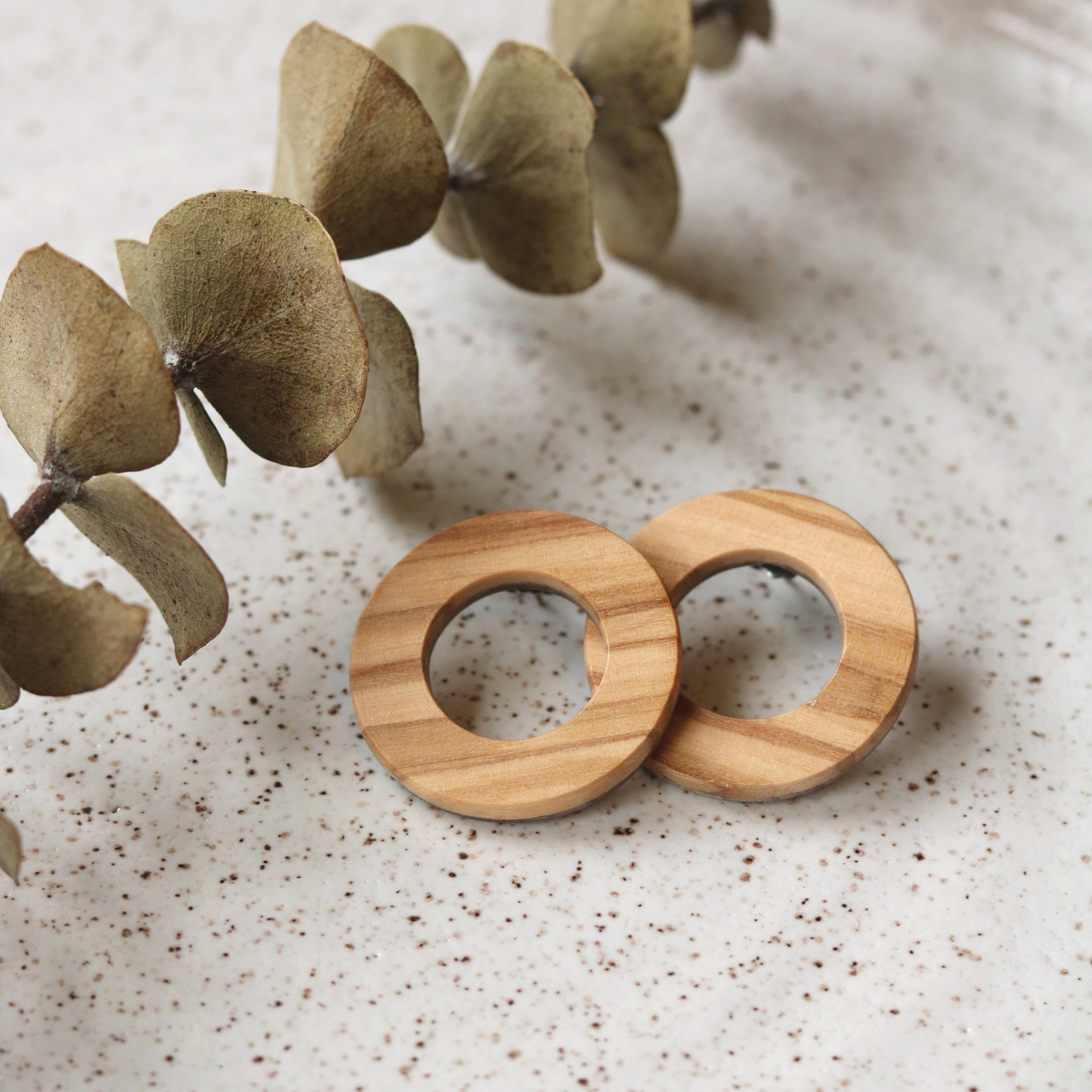 Single Hollow Circle Studs big studs bold studs | Etsy