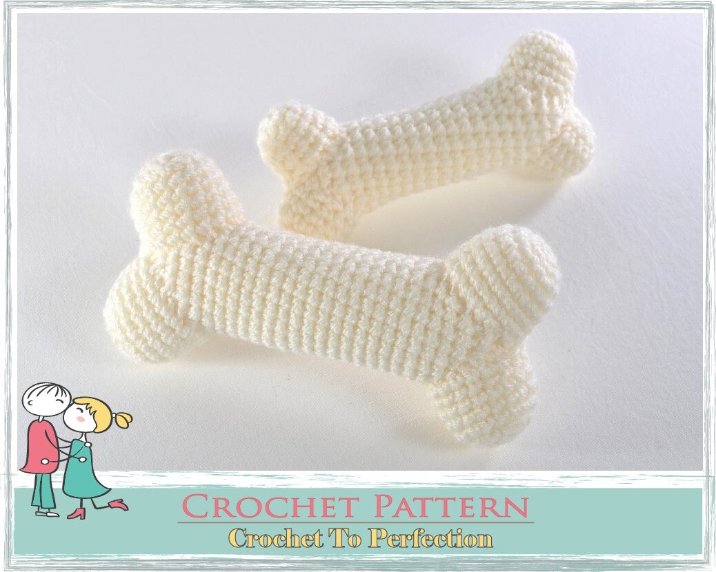 Amigurumi Dog Bone Crochet Pattern: Pet Toy (PDF Pattern) - Etsy
