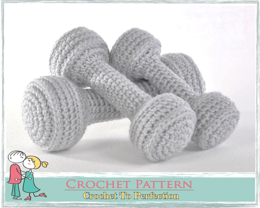 Amigurumi Pattern Dumbbell Baby Weights Crochet Gym Workout - Etsy Denmark