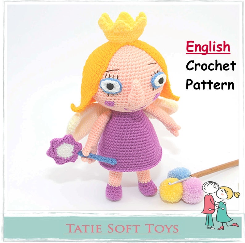 Princess Holly Doll Croechet Amigurumi Pattern Holly and Ben Gaston - Etsy