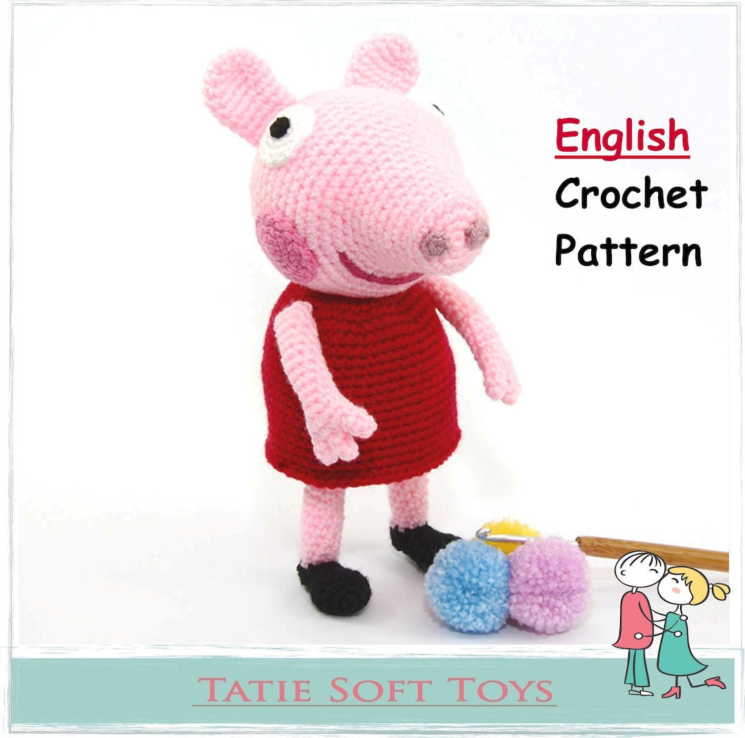 Amigurumi Pattern Peppa Pig Crochet Pig Pattern Peppa Pig George Pig ...