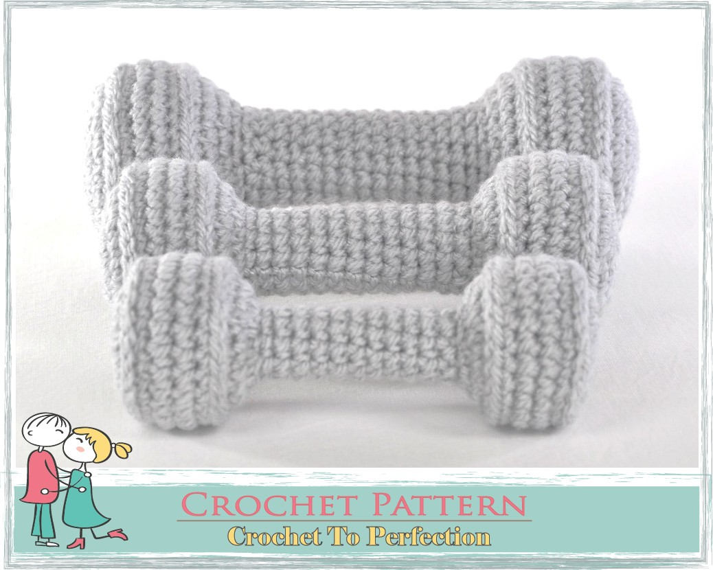 Amigurumi Pattern Dumbbell Baby Weights Crochet Gym Workout - Etsy Denmark