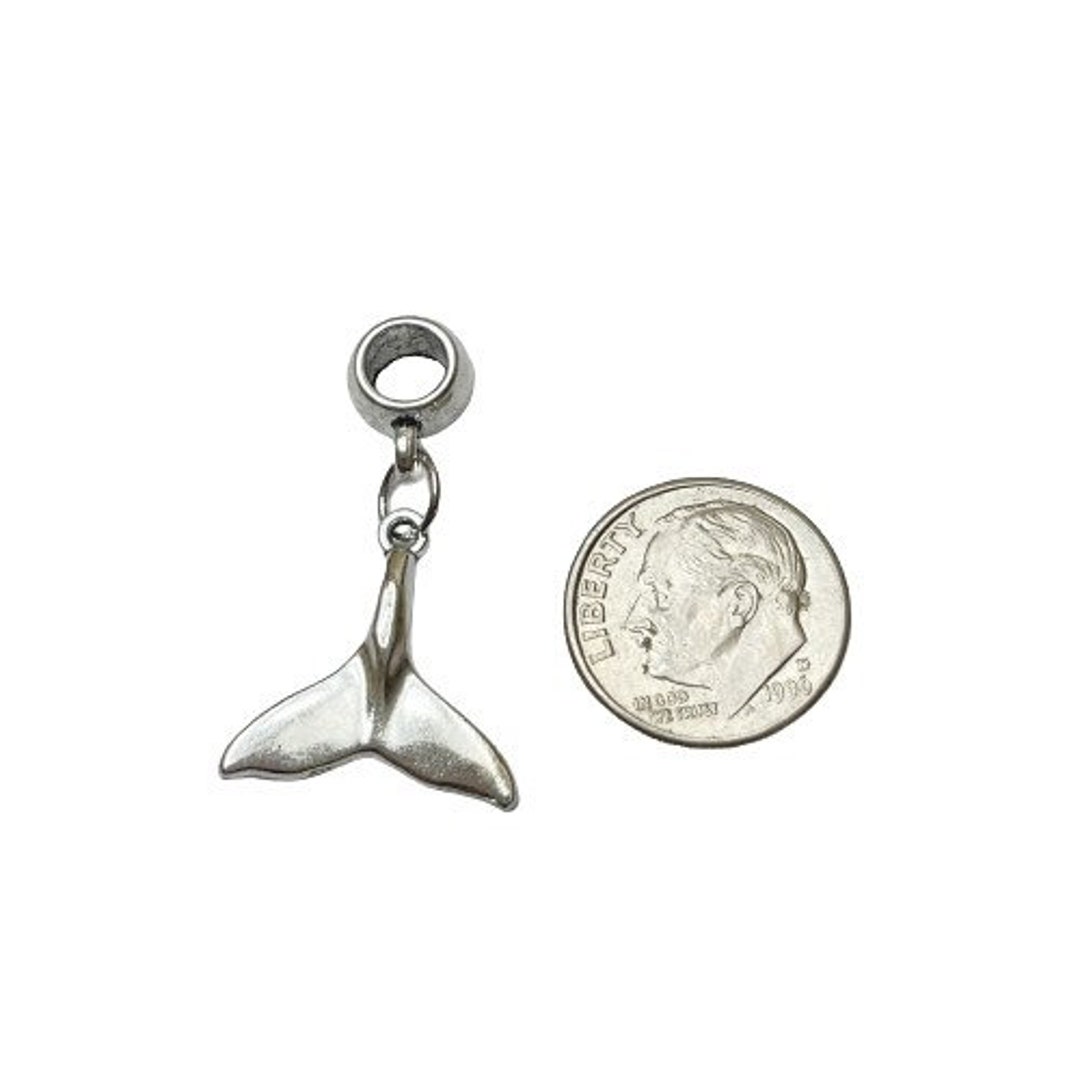 Whale Tail European Pandora Style Charm - Etsy