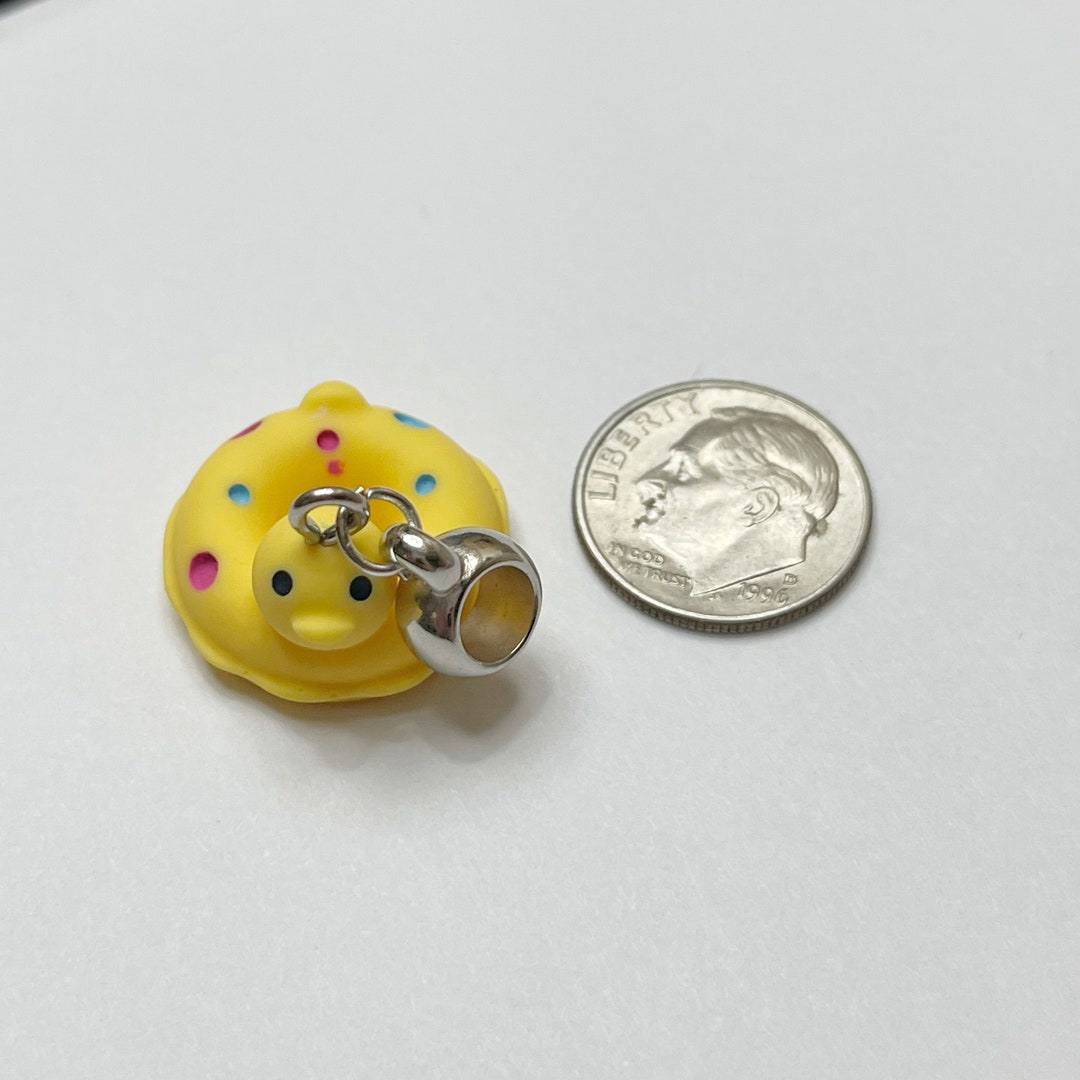 Rubber Duckie Floatie European Pandora Style Charm - Etsy