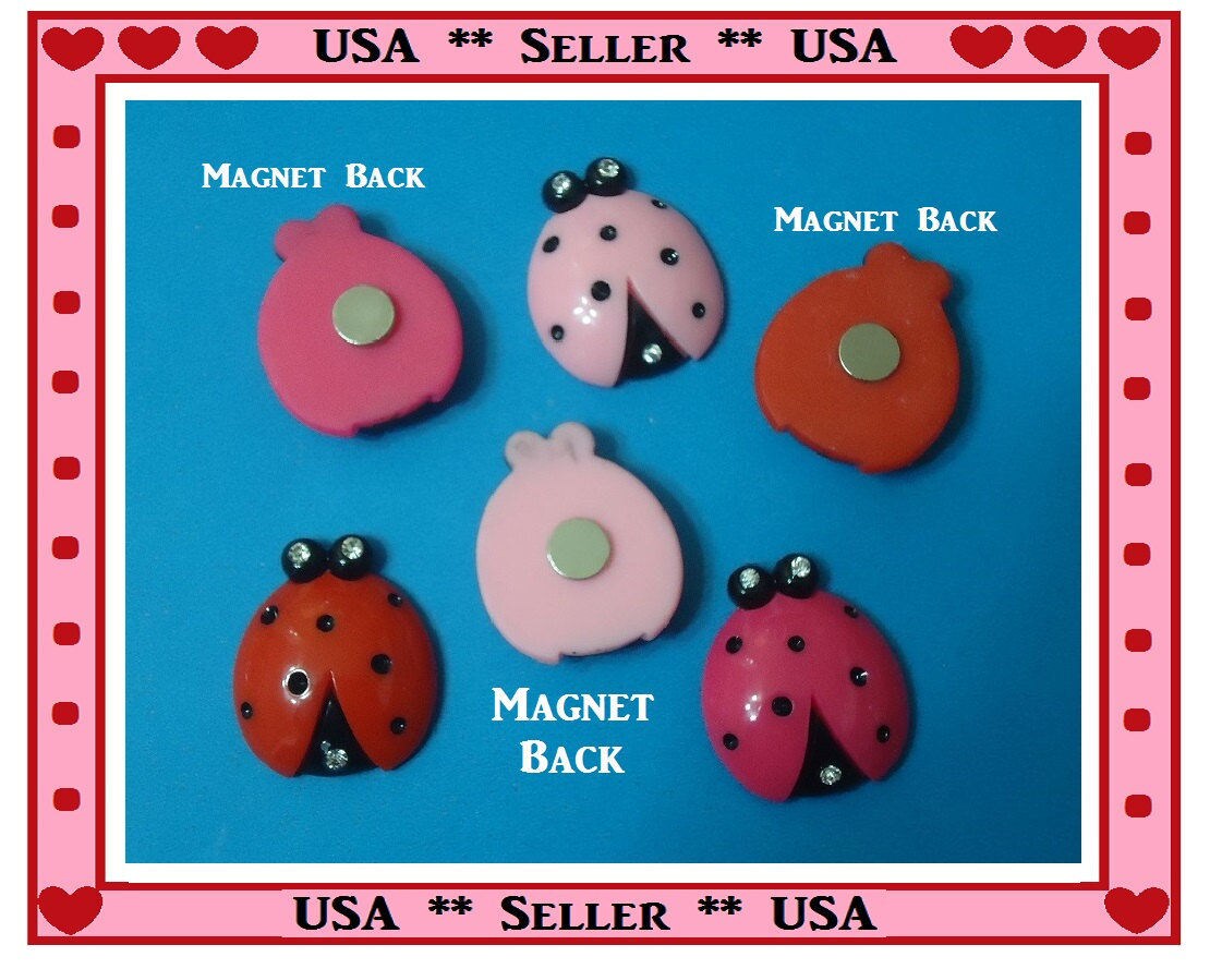 Huge Lady Bug Frig Magnets Neodymium Magnets Super Strong Magnets Hold ...