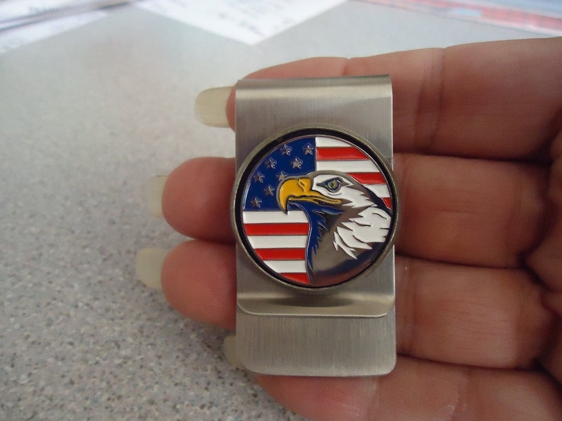 American Eagle Hat Clip OR Eagle Stainless Steel Money Clip Nice Gift ...
