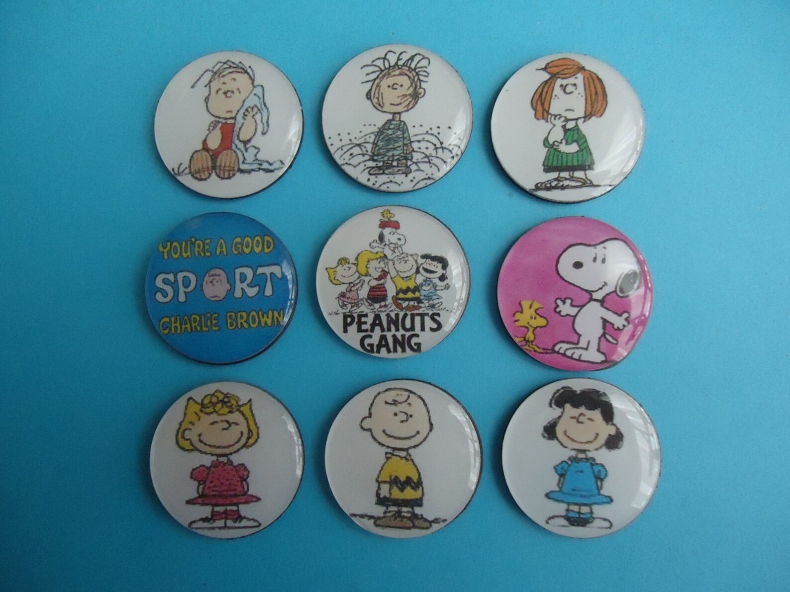 Peanuts 9 1 Frig Magnets Charlie Brown Magnets Charlie - Etsy