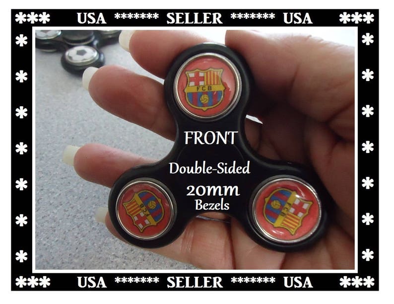 Fidget Spinner Soccer Fidget Spinners Barcelona Messi 10 | Etsy