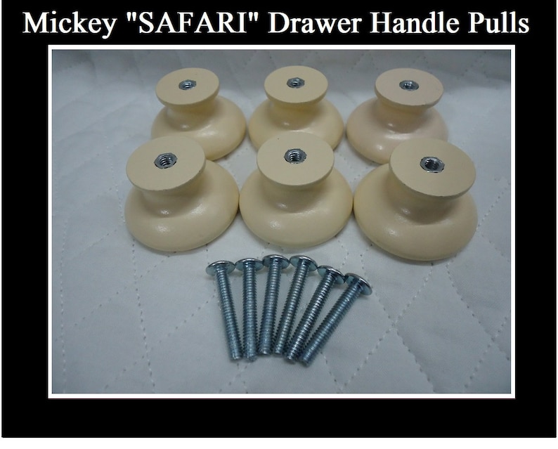 Mickey Mouse Dresser Knobs Mickey SAFARI Drawer Pulls Kids Room Dresser Knobs Disney Knobs ...