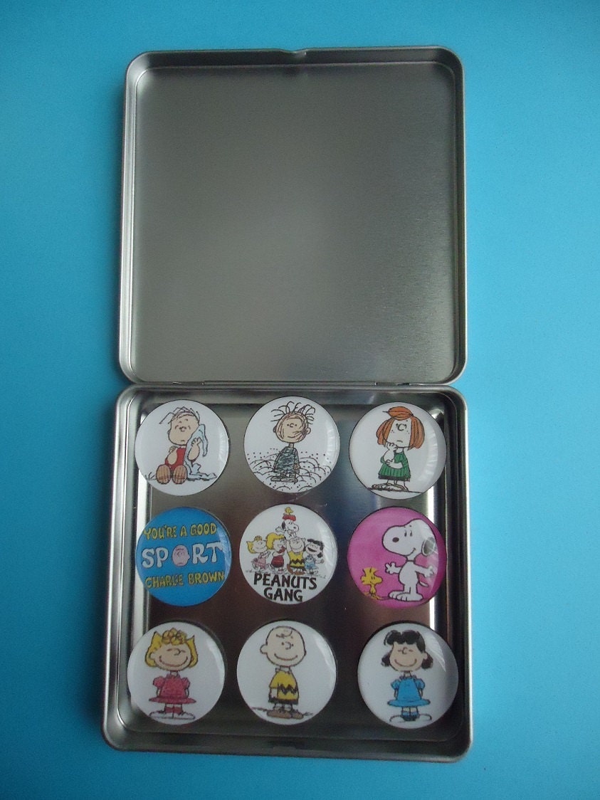 Peanuts 9 1 Frig Magnets Charlie Brown Magnets Charlie - Etsy